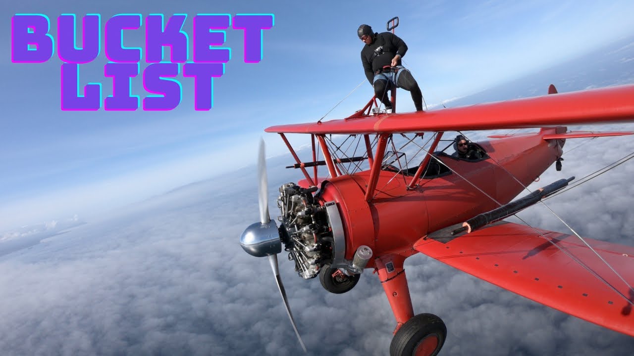 Bucket List: Wing Walking on a plane | A Crazy airplane adventure - YouTube
