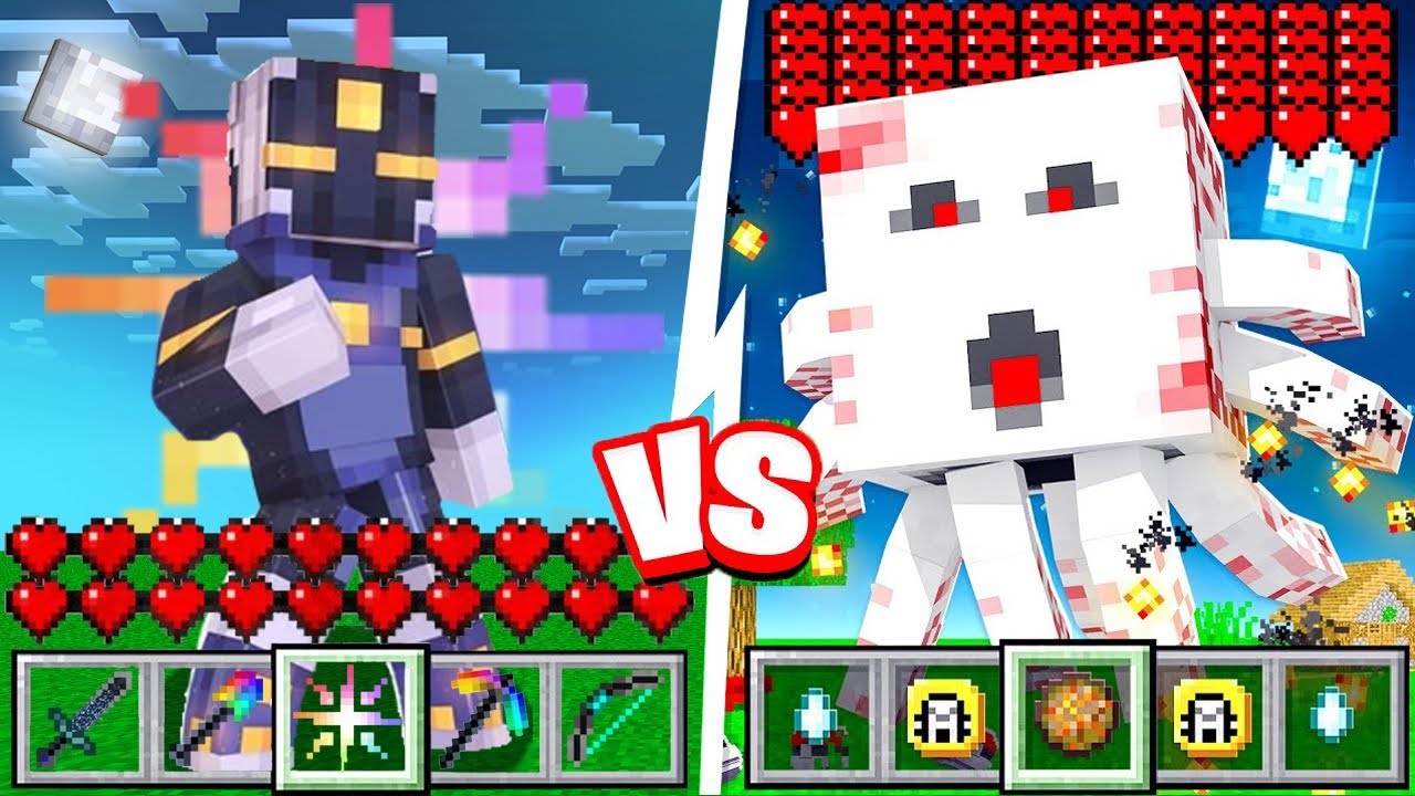 Overpowered Weapon vs Custom Bosses In Minecraft - YouTube