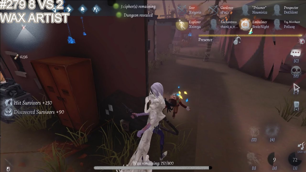 #279 8 VS 2 Wax Artist Ft Sculptor | Identity V - YouTube