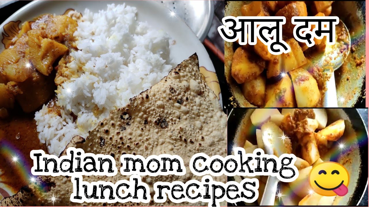 Indian mom cooking lunch recipes routine|homemade easy and quick aloo ...