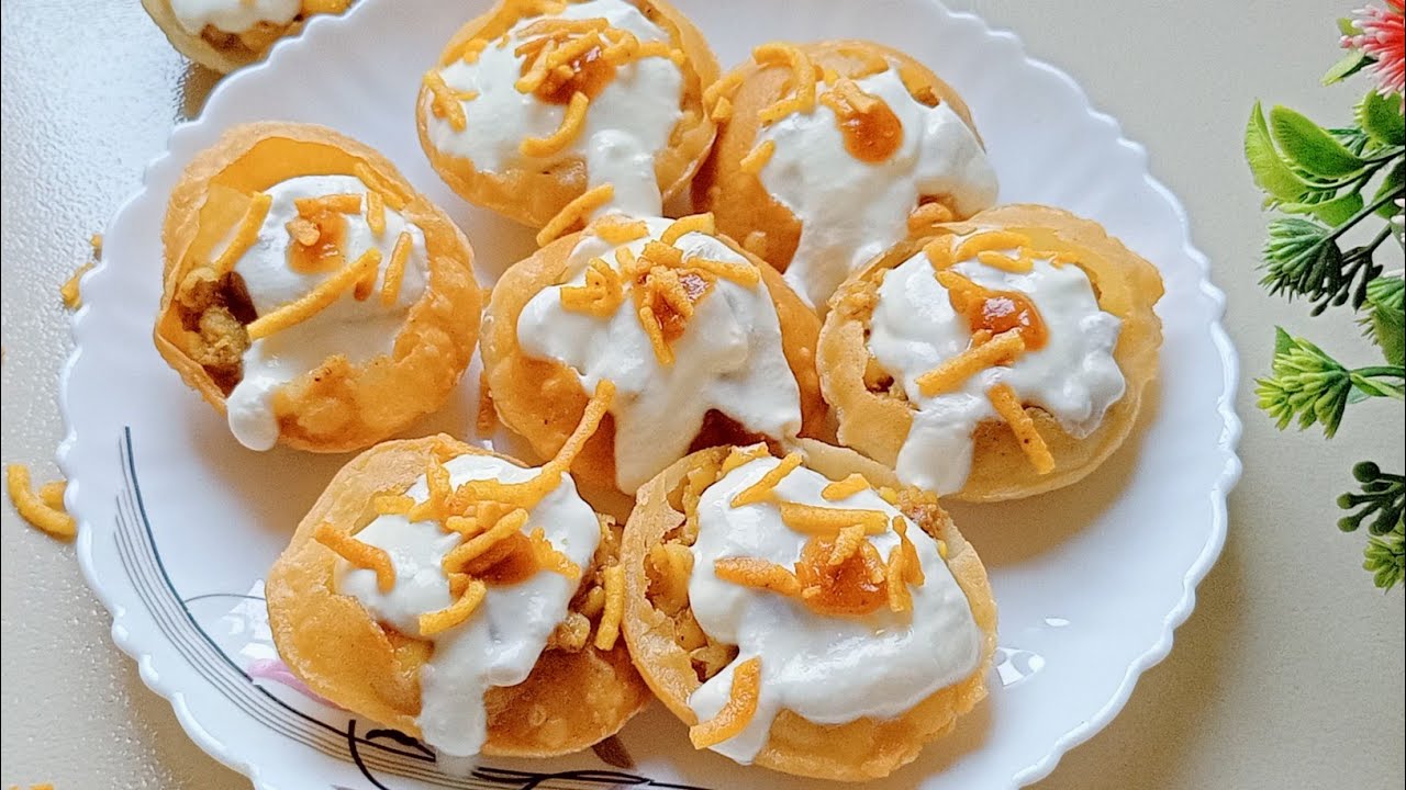 বাড়িতে খুব সহজেই দই ফুচকা রেসিপি। how to make dahi puri/doi fuchka ...
