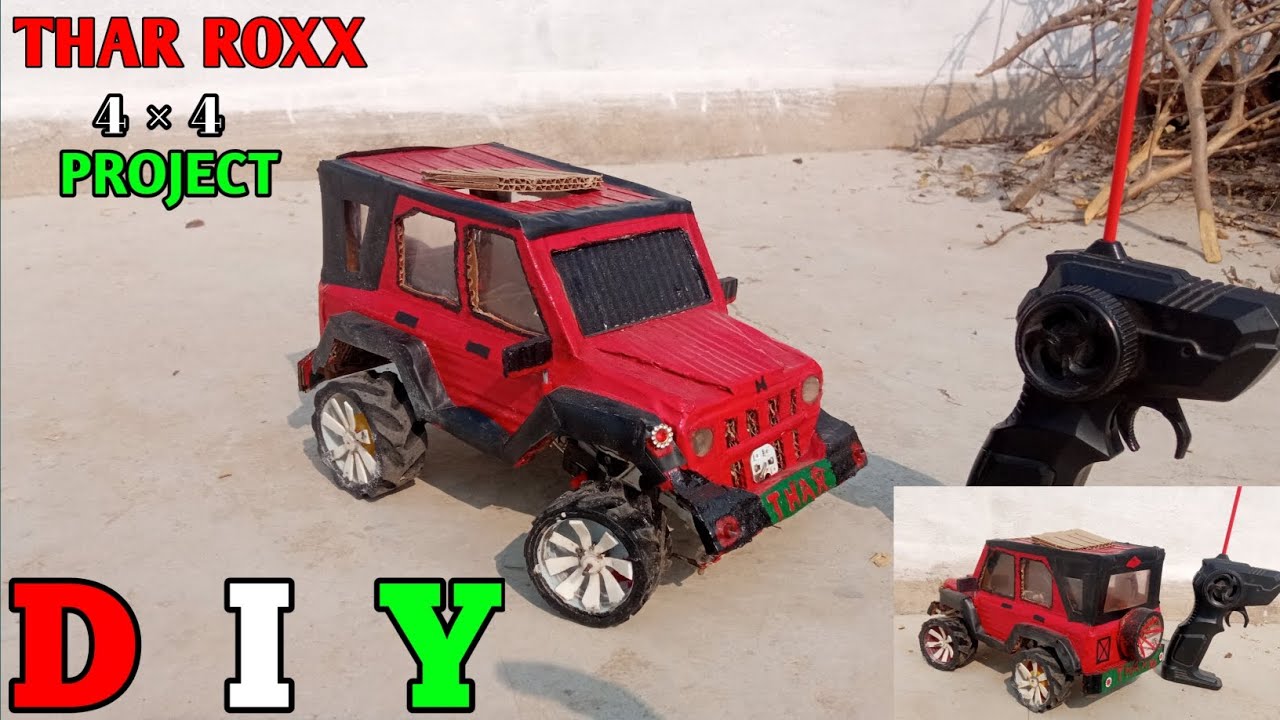 how to make a thar, how to make remote control mahindra thar,# ...