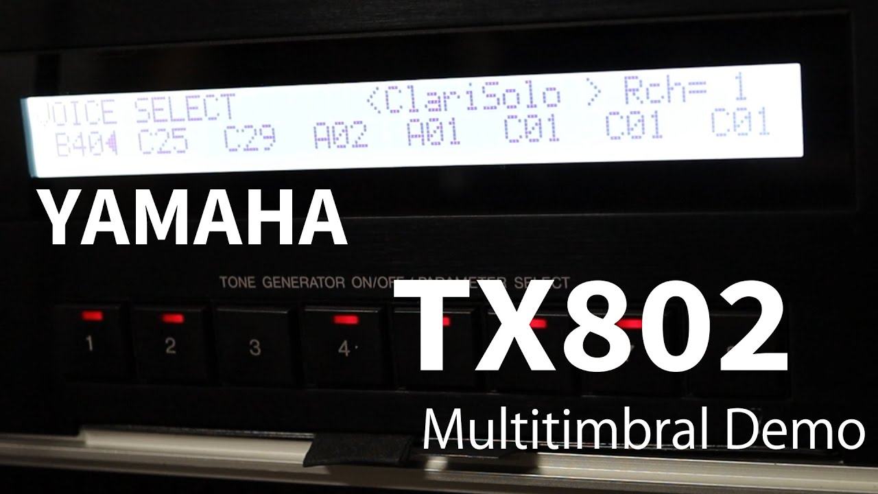 YAMAHA TX802 Demo - YouTube