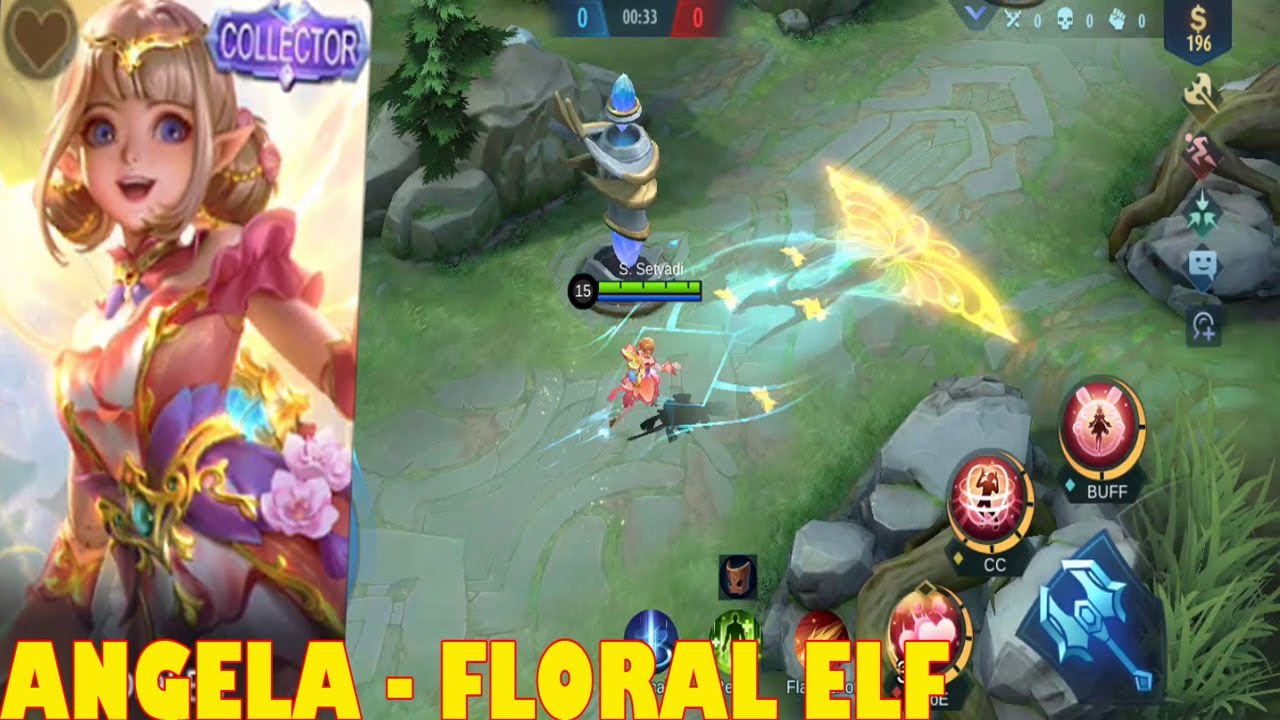 ANGELA COLLECTOR SKIN FLORAL ELF MLBB - YouTube