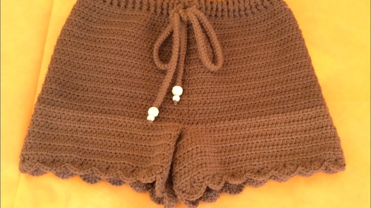 Super Easy Cute Shorts Crochet Tutorial For Beginners Youtube