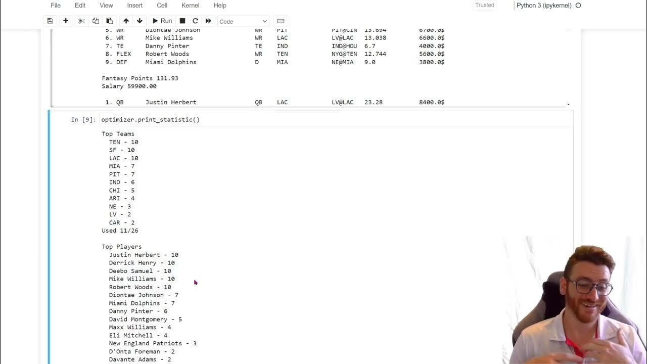 Python for DFS | pydfs-lineup-optimizer | Positional Stacks - YouTube