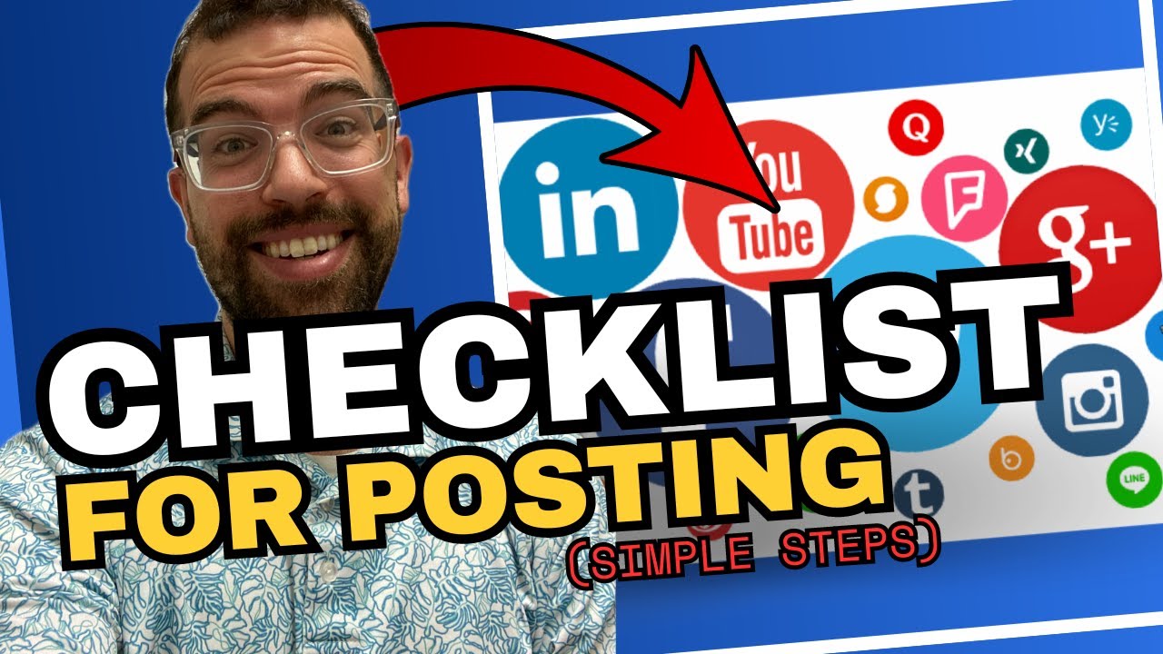 Simple Checklist For EFFECTIVE Social Media Posts! - YouTube