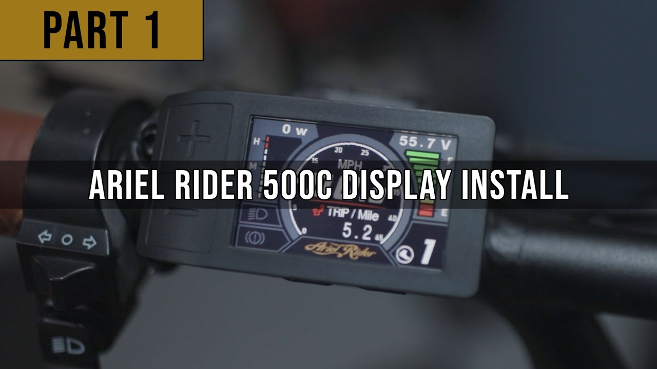 Installing the new Ariel Rider X-Class 500C Color Display - YouTube