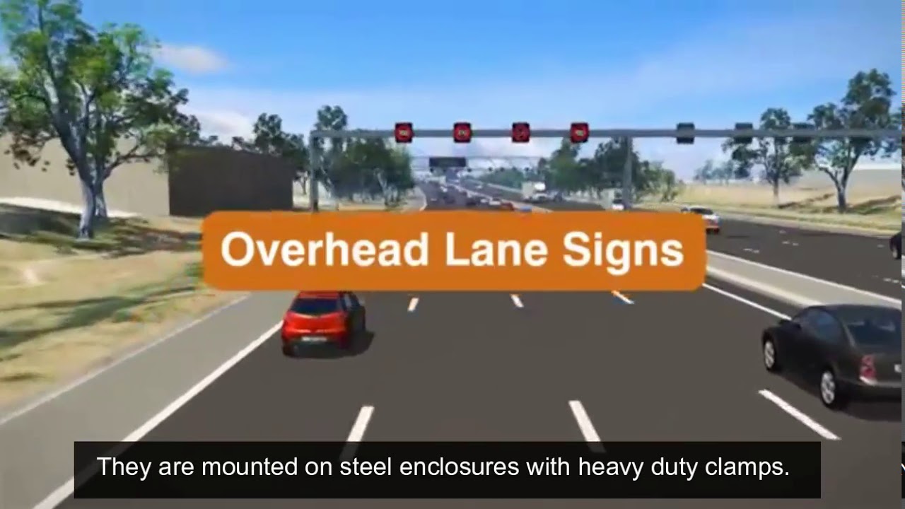 GreenTech ITS - Over Head Lane Signal - YouTube