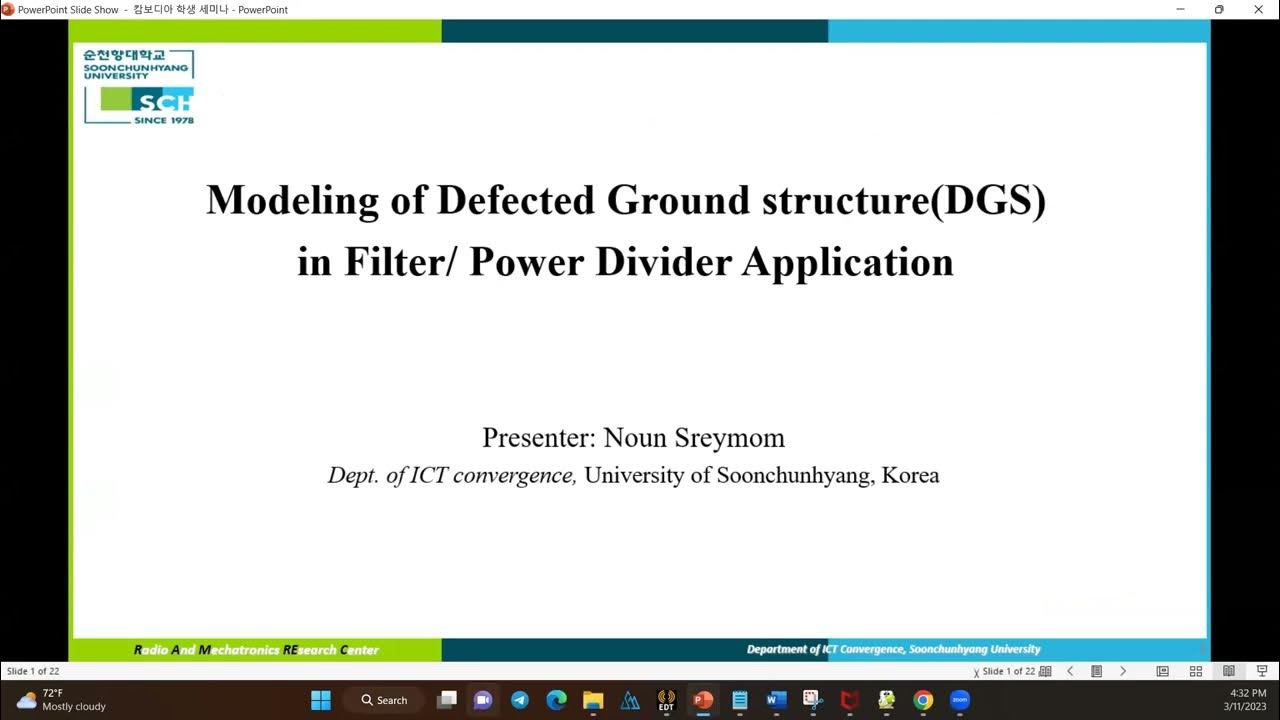 Modeling of Defected Ground Structure (DGS) in Filter/Power Divider Application - YouTube
