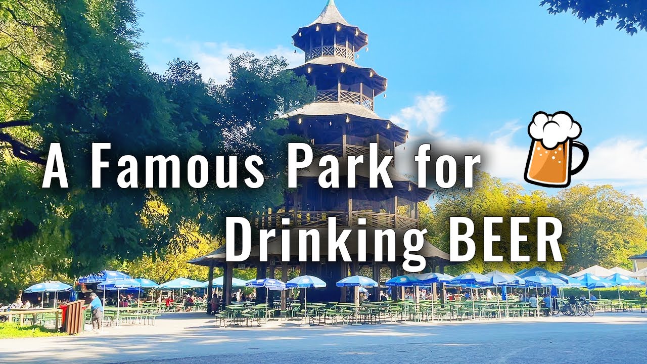 Beer Garden Magic in Munich's English Garden at Chinesischer Turm - YouTube