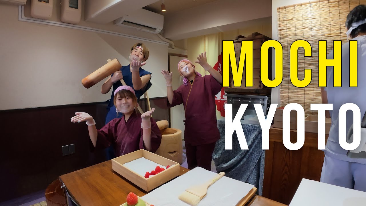 Mochi Macho Man pounds some chocolate mochi! #kyoto #matcha #muscle # ...