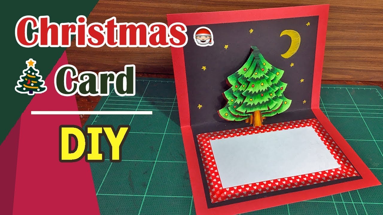 Christmas Card - DIY Pop-Up Card Tutorial - YouTube