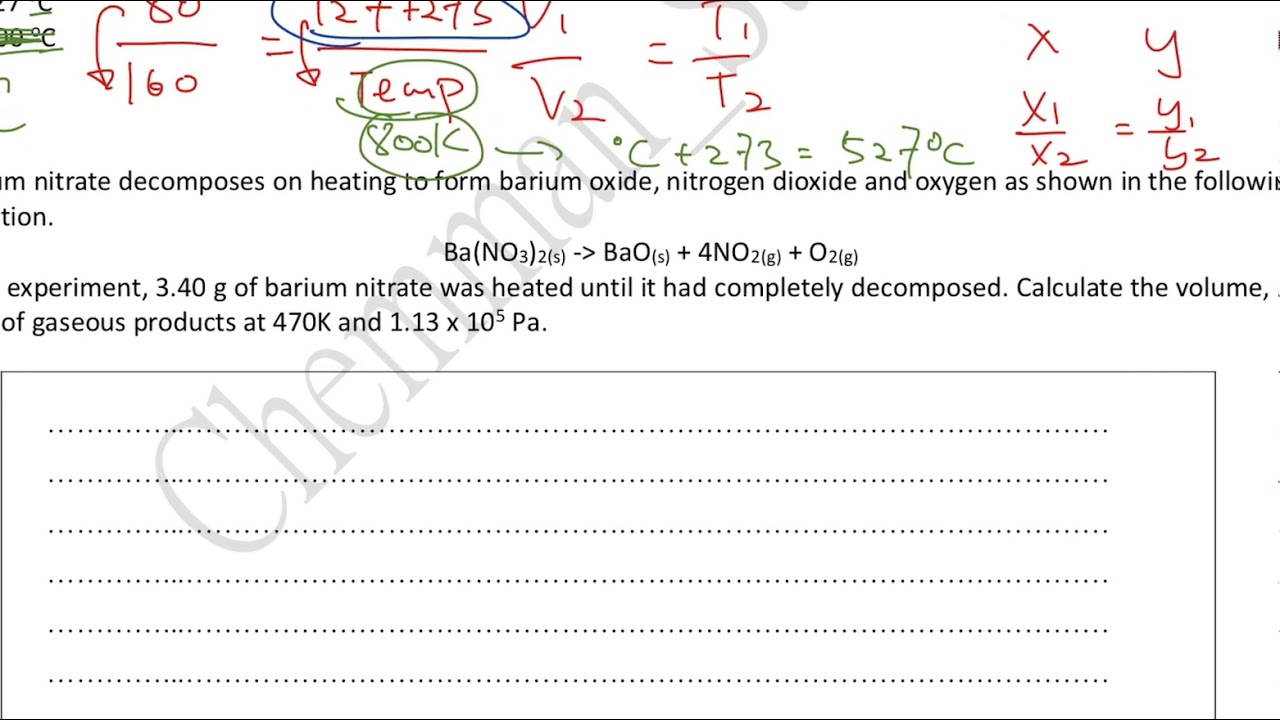 Mole Calculation|Ideal gas equations|A-level Chemistry|OCR, AQA ...