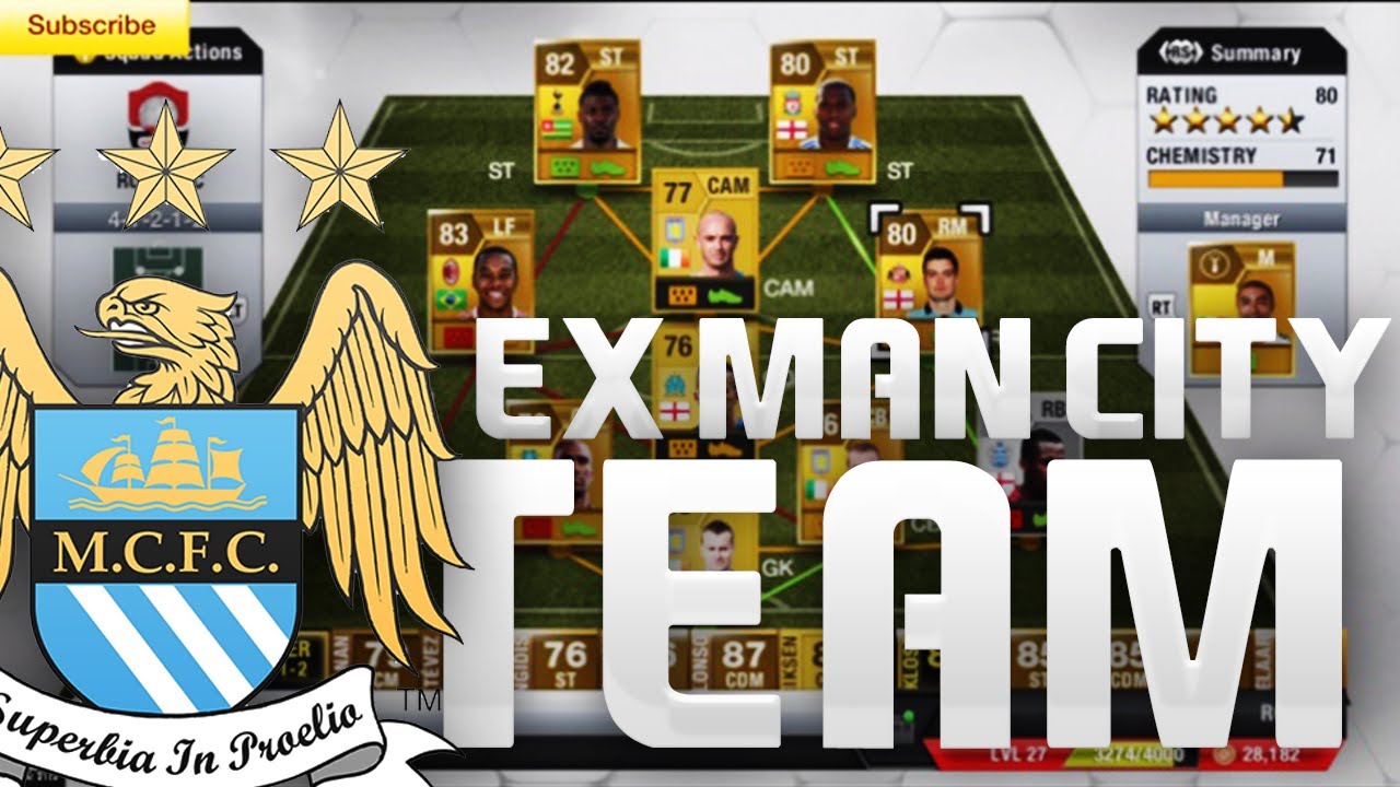 FIFA 13 - 'EX Manchester City Squad' "Sturridge, Robinho, Adebayor and ...