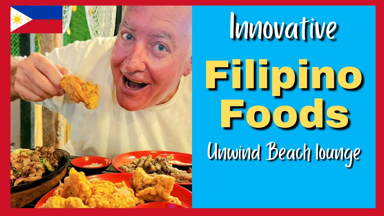 Great Filipino 🇵🇭 foods at Unwind Beach Lounge on Bantayan Island - YouTube