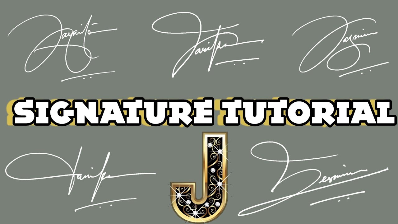 Unique J Signature Style | Beautiful Signature Style | #signature # ...