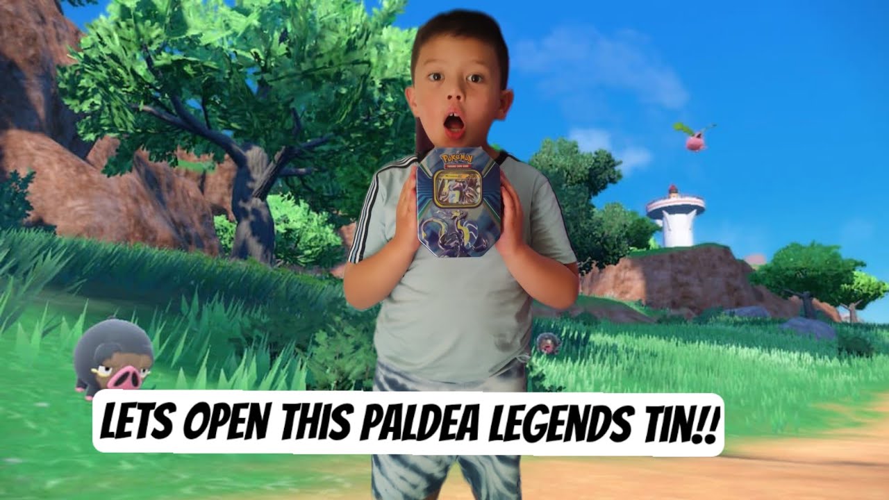 Opening a Pokemon Paldea Legends Tin!! #pokemon #pokemontcg - YouTube