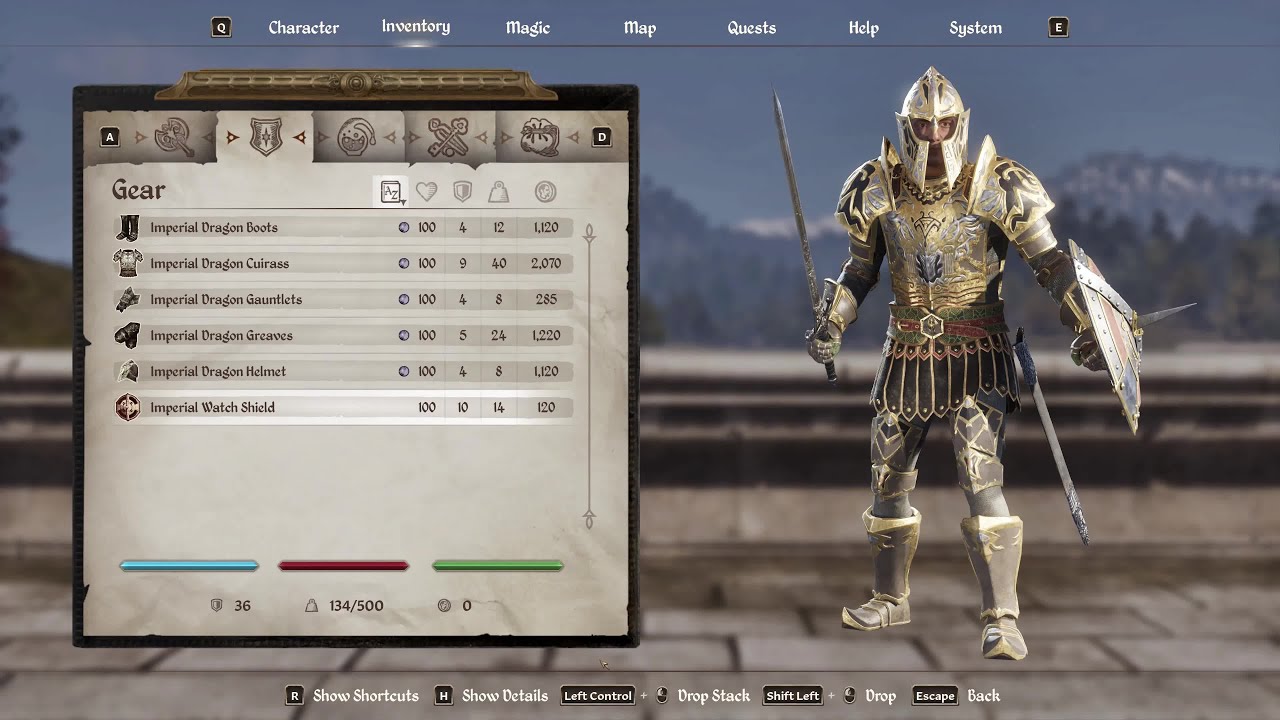 IMPERIAL DRAGON ARMOR (heavy version) - TES IV OBLIVION Remastered ...