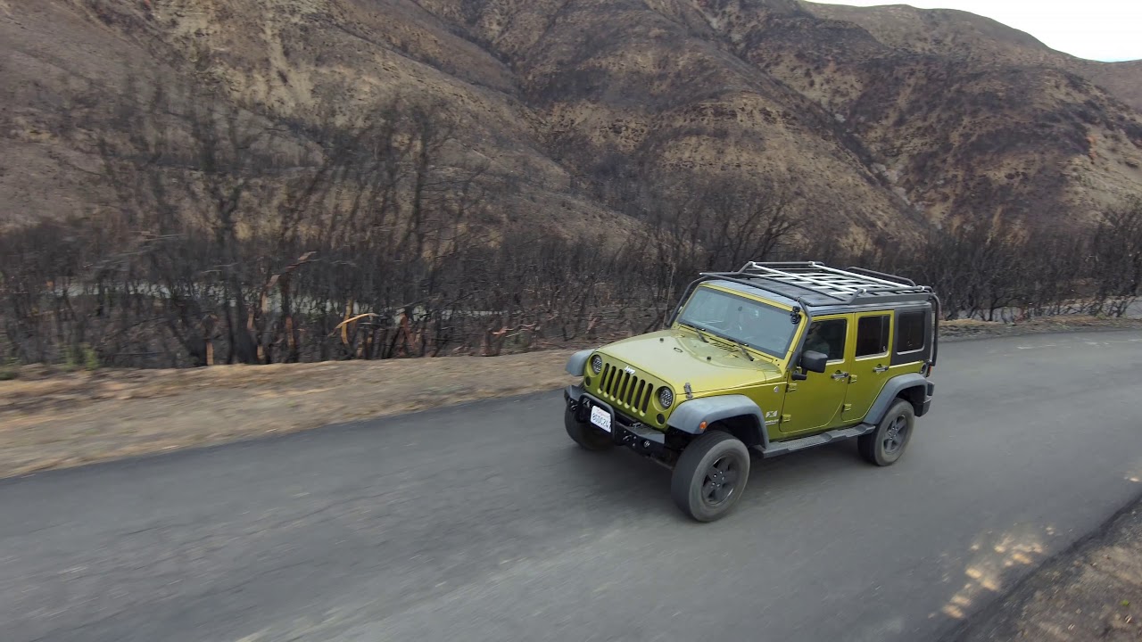 Skydio 2 tracking Jeep up Mt Vaca - YouTube