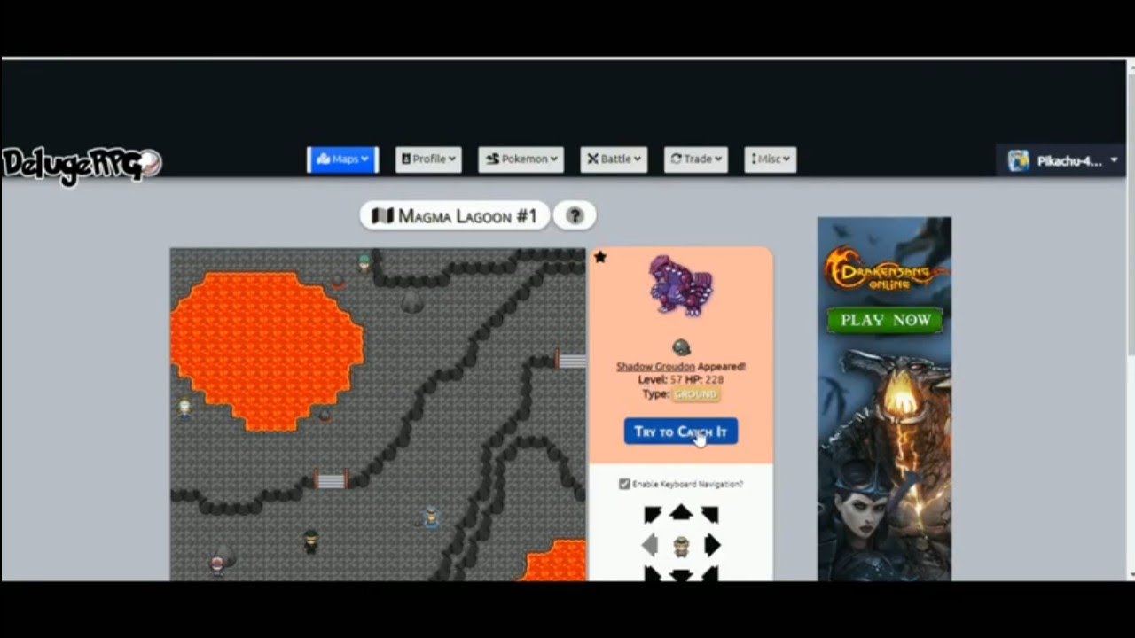 How to Find Legendary Pokemon in Magma Lagoon#1 ||DelugeRPG - YouTube