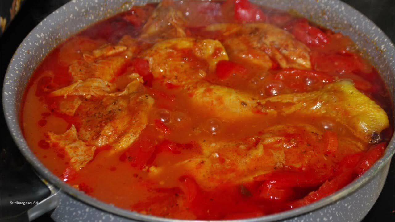 Recette Facile Du Poulet Basquaise Au Piment Despelette Youtube