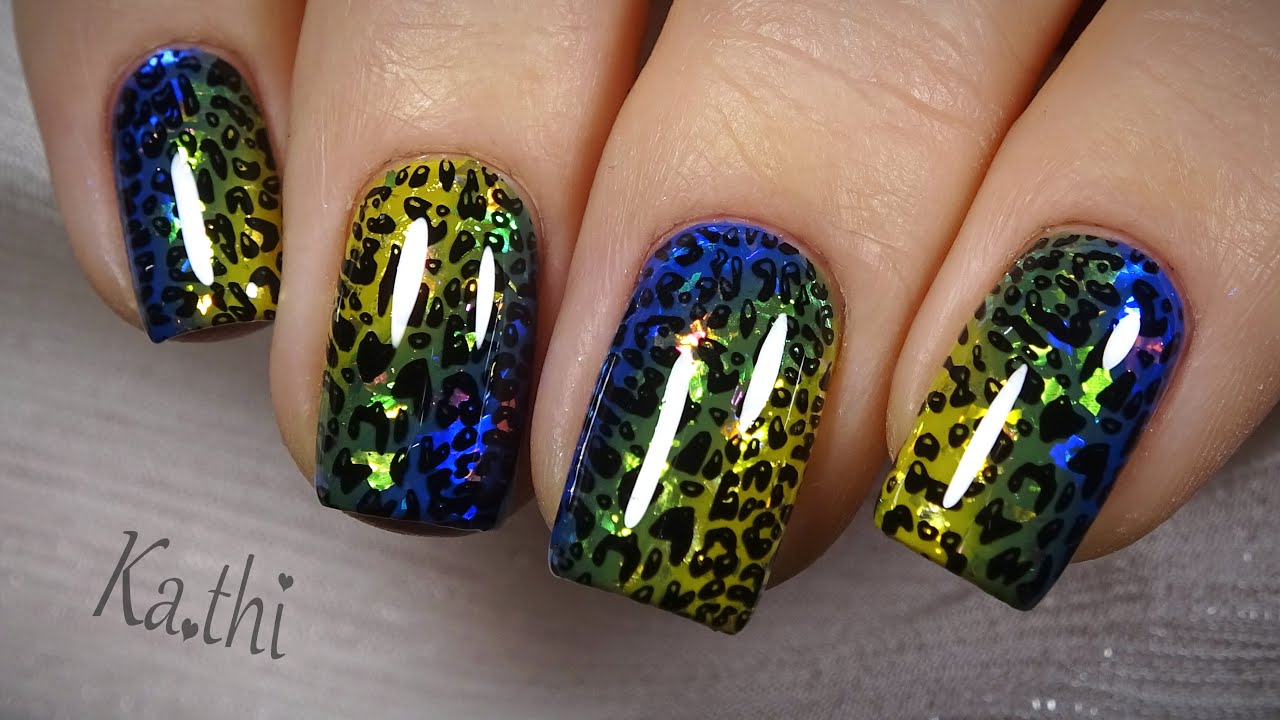 Exotisches Leo Nageldesign Anleitung / Stamping Nail Art Design ...