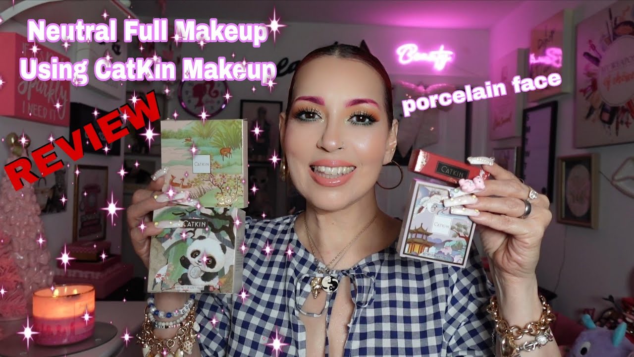 Neutral Look Using Catkin Makeup Products 🎨Review - YouTube