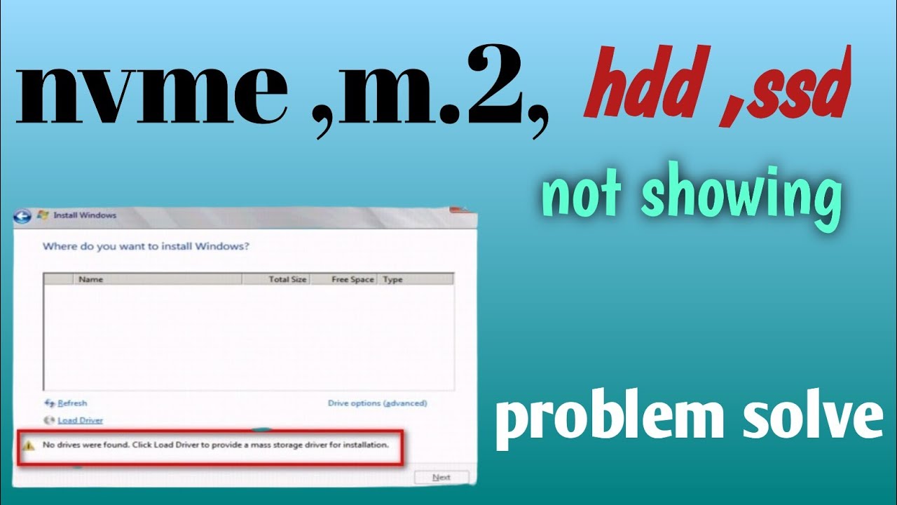 M.2 sata SSD, Nvme sata , ssd not showing in laptop!!!.... - YouTube
