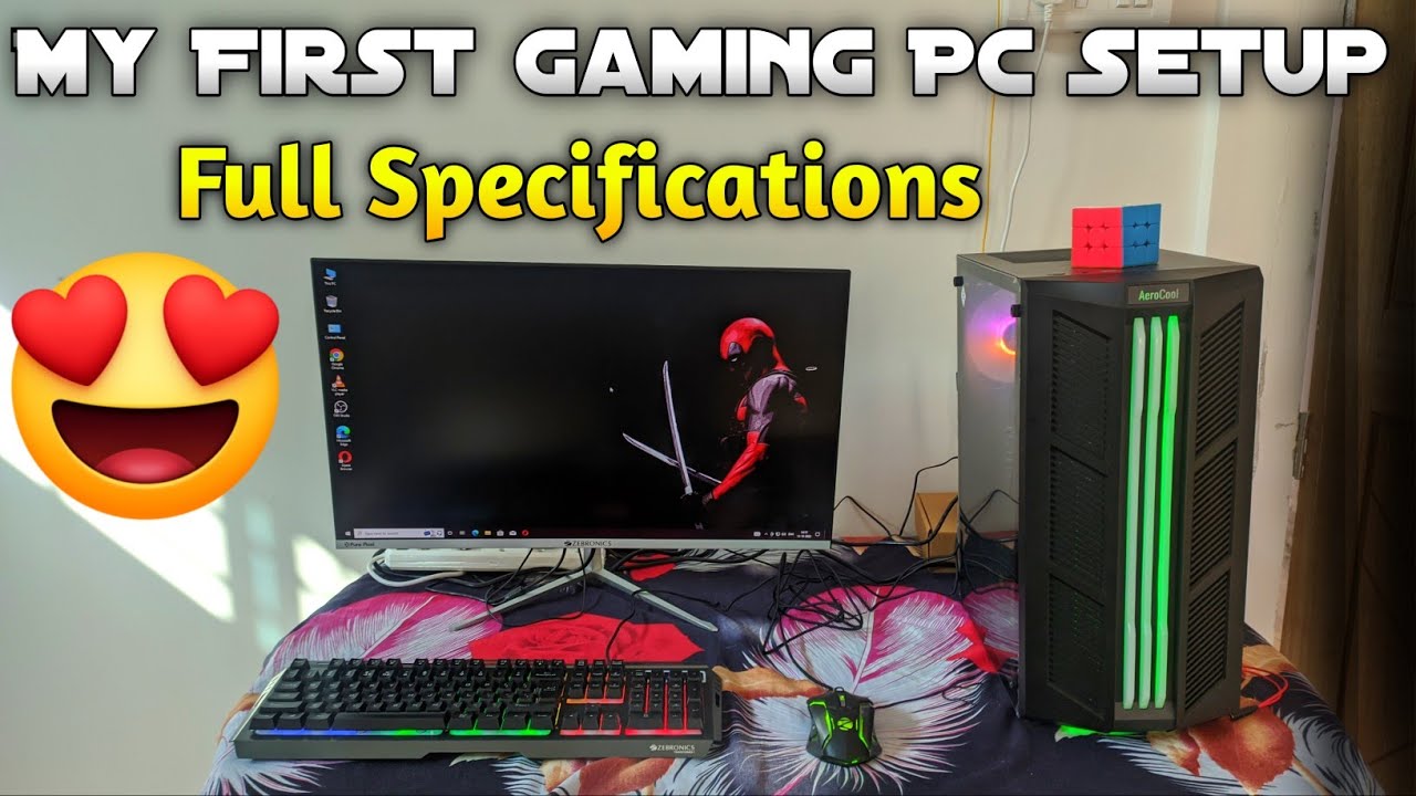 My First Gaming Pc Setup Build - YouTube