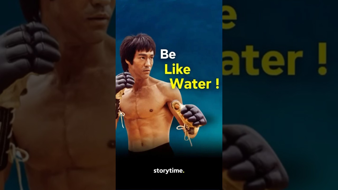 Be like water, my friend. Bruce Lee Flow, adapt, and stay unstoppable# ...