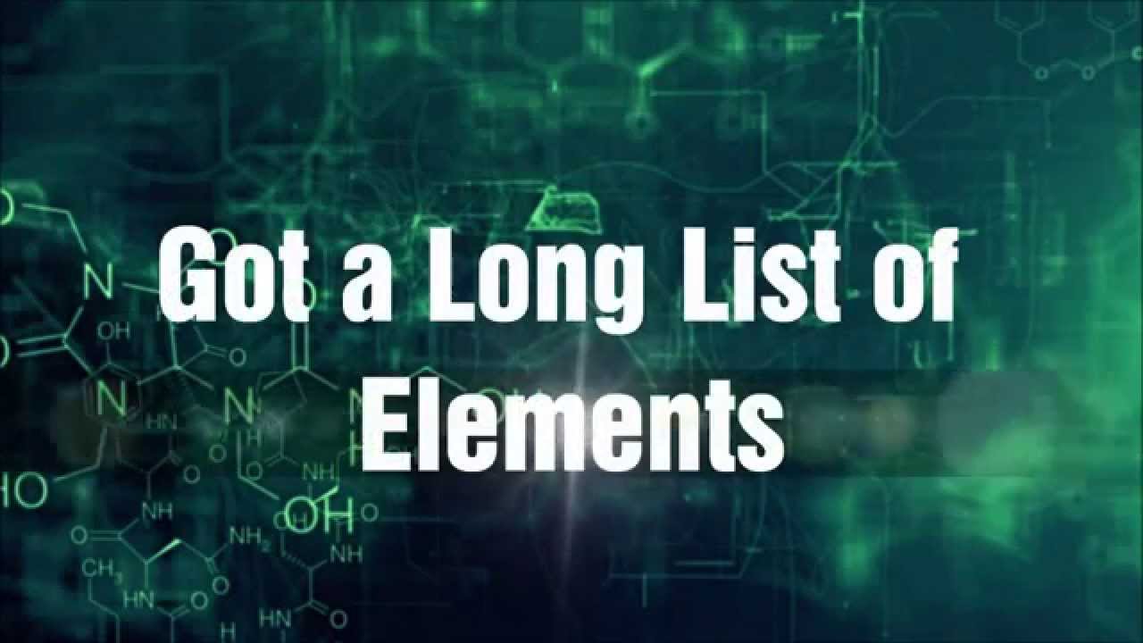 Got a Long List of Elements (to the tune of "Blank Space" by Taylor ...
