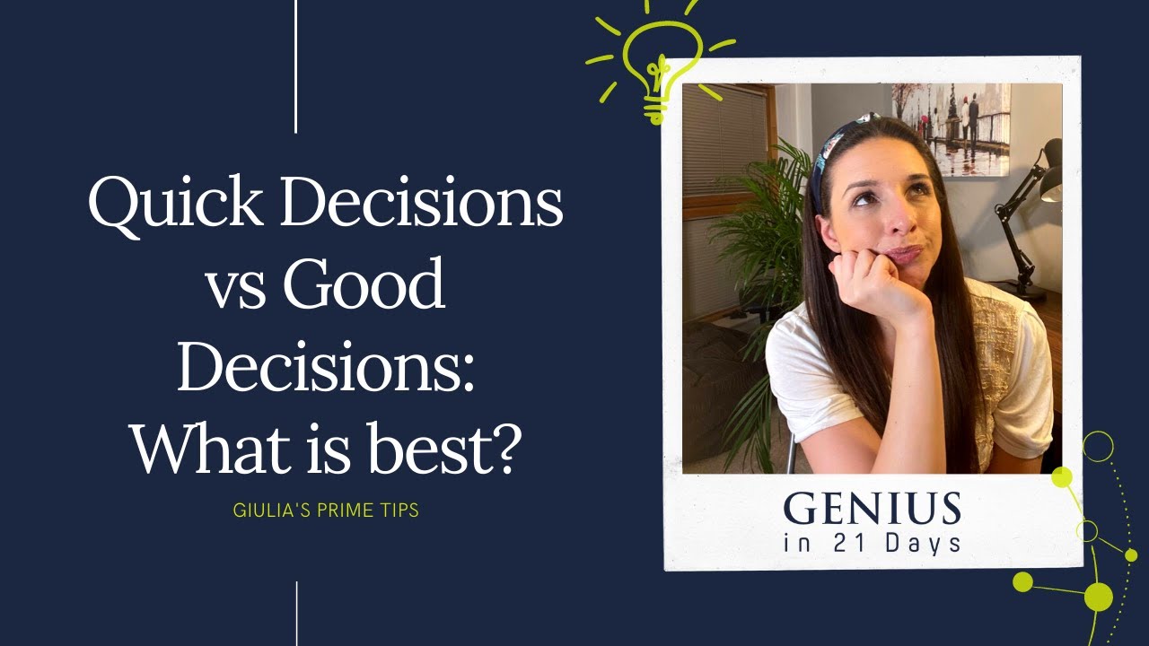 MAKING QUICK DECISIONS, is it good or bad? Cognitive Styles: Impulsive ...