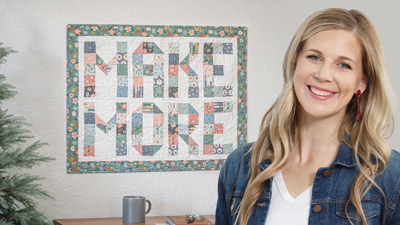 How to Make a Make More Wall Hanging - Free Project Tutorial - YouTube