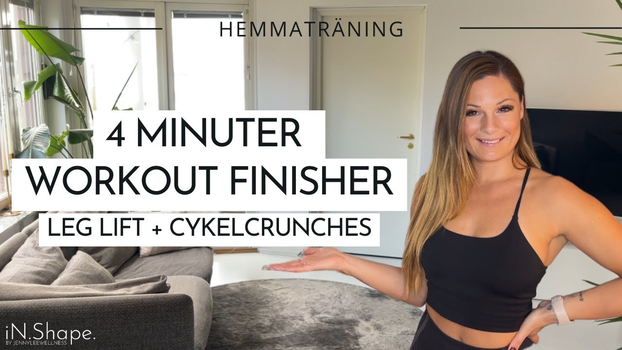 4 minuter workout finisher | Snabb och effektiv core workout | Guidad ...