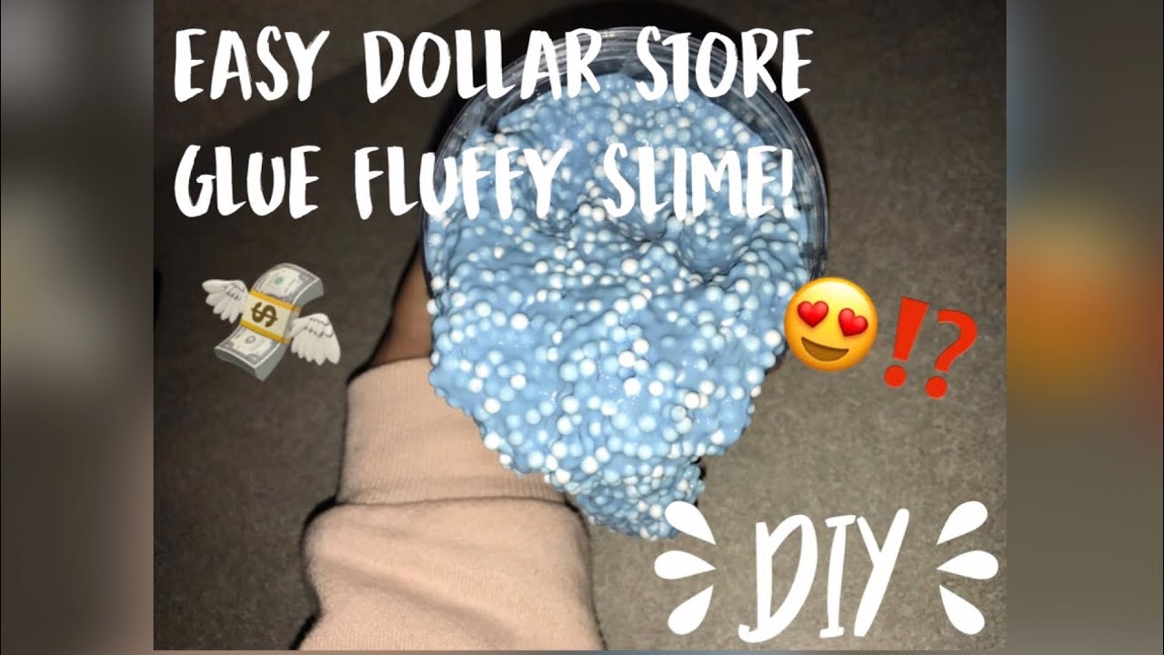 EASY DOLLAR STORE GLUE FLUFFY SLIME! - YouTube