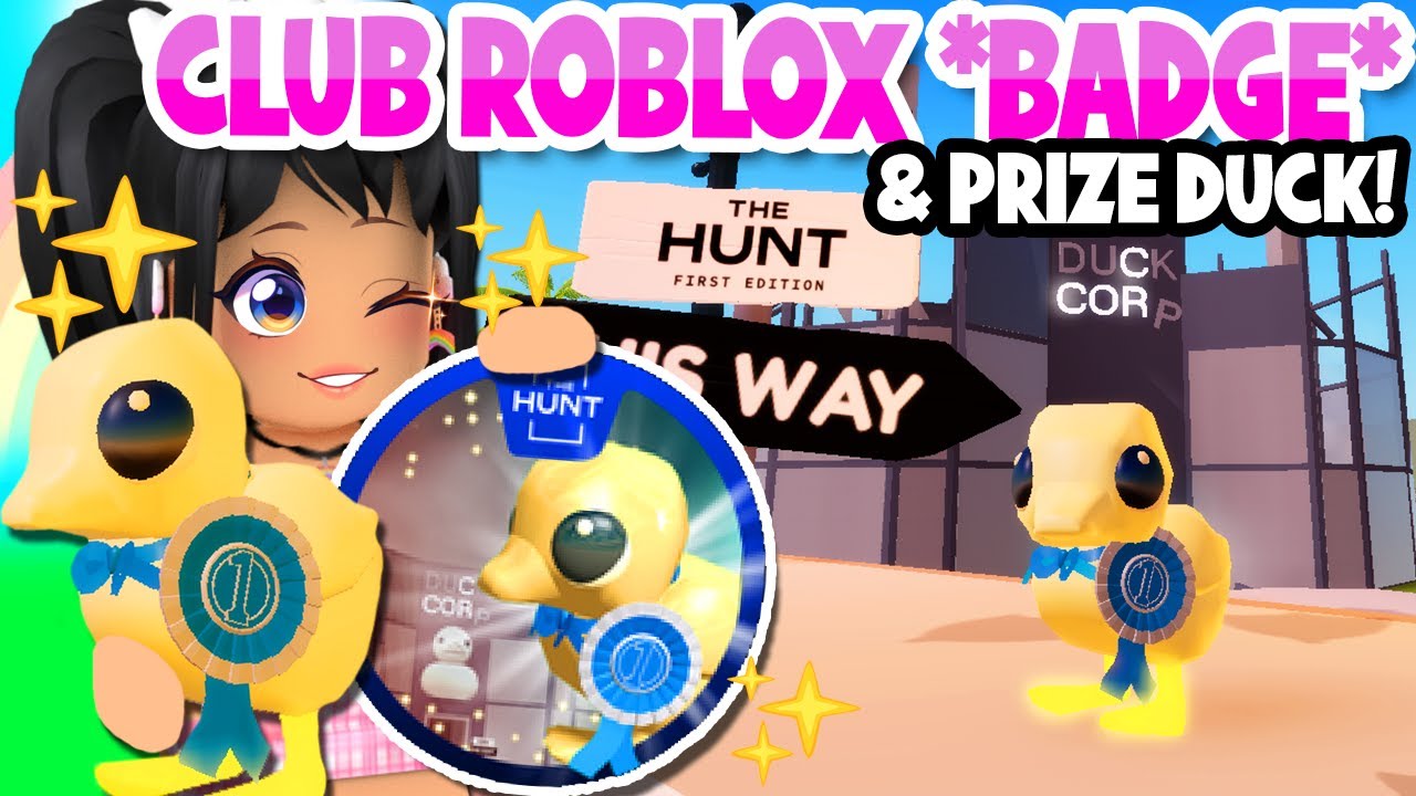 CLUB ROBLOX *BADGE* + PRIZE DUCK PET | The Hunt: First Edition EVENT ...