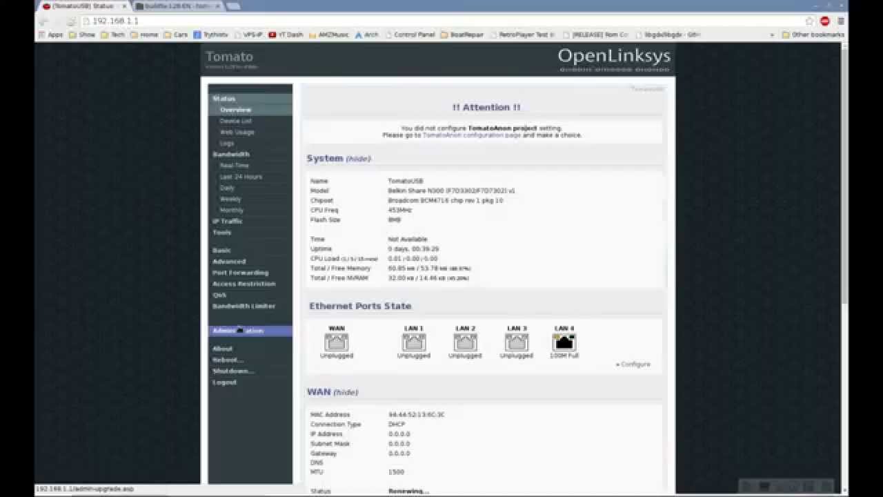 Tomato Firmware: Upgrading, or Switching builds for different features ...
