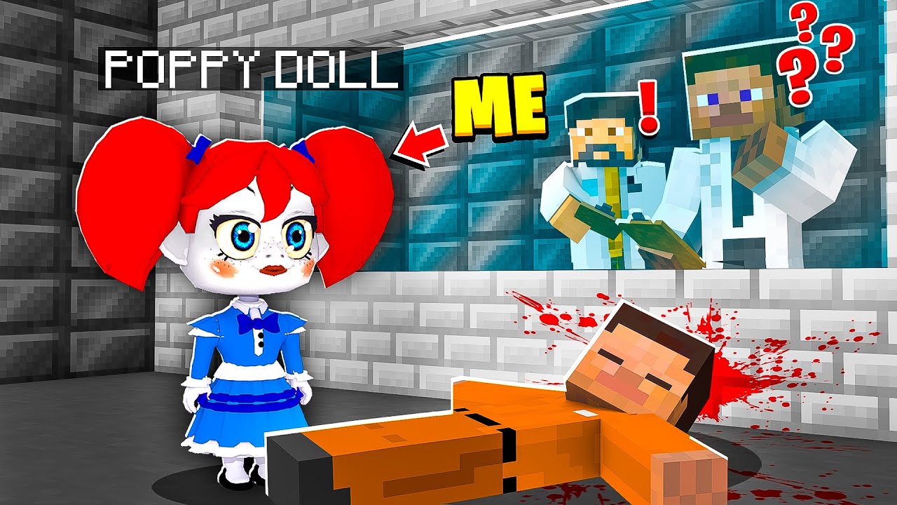 I Became POPPY THE DOLL in MINECRAFT! - Minecraft Trolling Video - YouTube