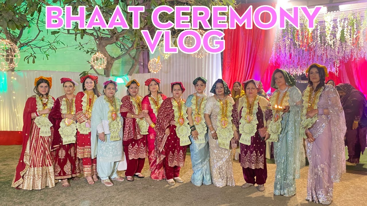 Bhaat ceremony vlog|| 😍💖🙏🏻 Jat wedding rituals|| 😍 Wedding vlog|| 💖 ...