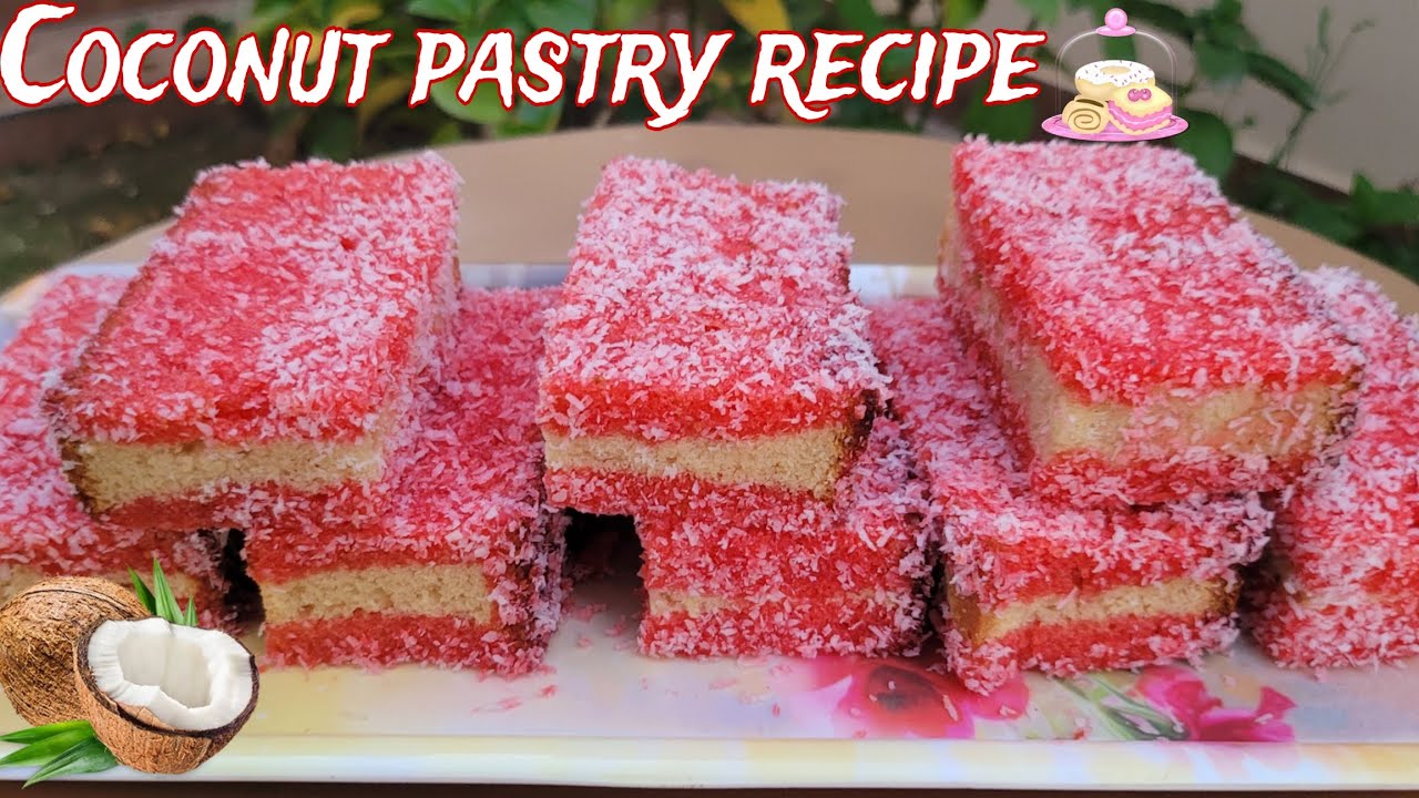 Coconut pastry recipe||bakery style pastry recipe||Coconut cake recipe ...