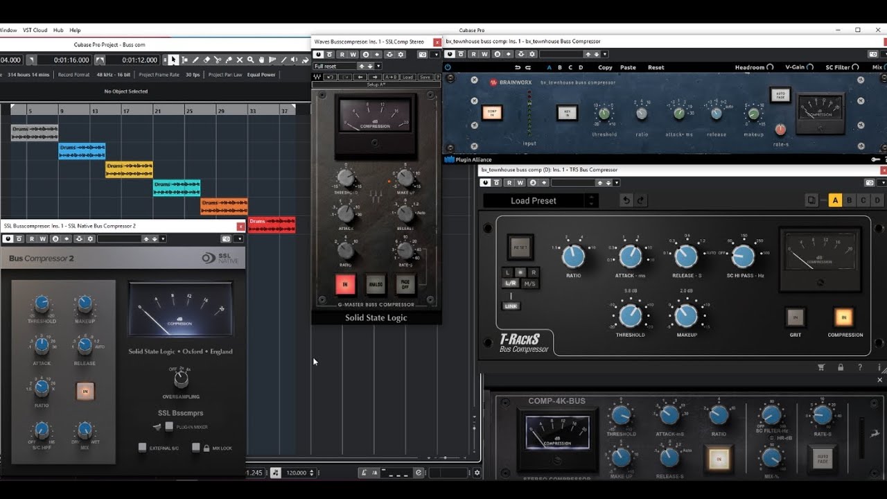 Drums Bus Comparison With Buss Compressor plugin - YouTube