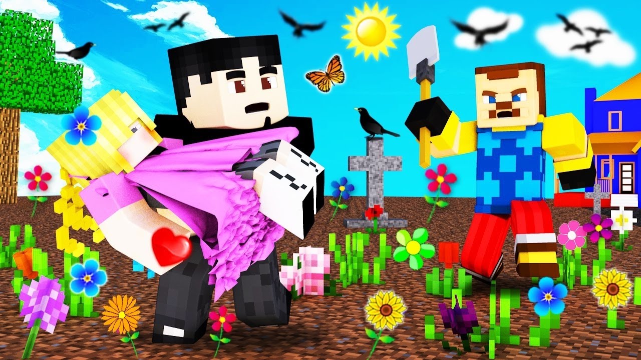 Mango Tango : Minecraft - HELLO NEIGHBOR - STEAL THE GIRL! - YouTube