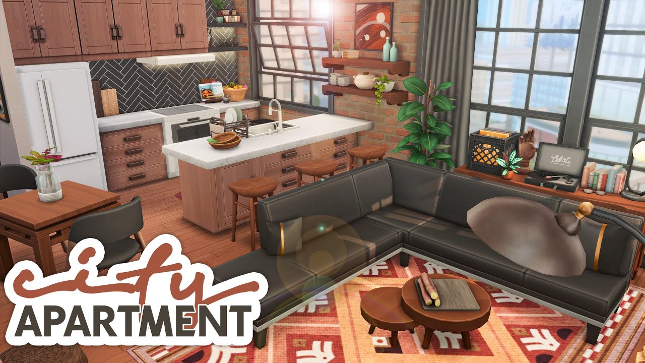 High-Rise City Apartment // The Sims 4 Speed Build: Apartment ...