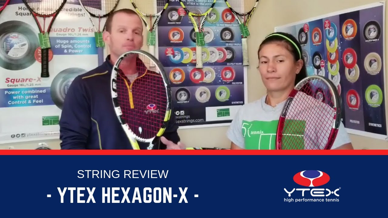 YTEX Strings Hexagon X - Tennis String Review 2019 - YouTube
