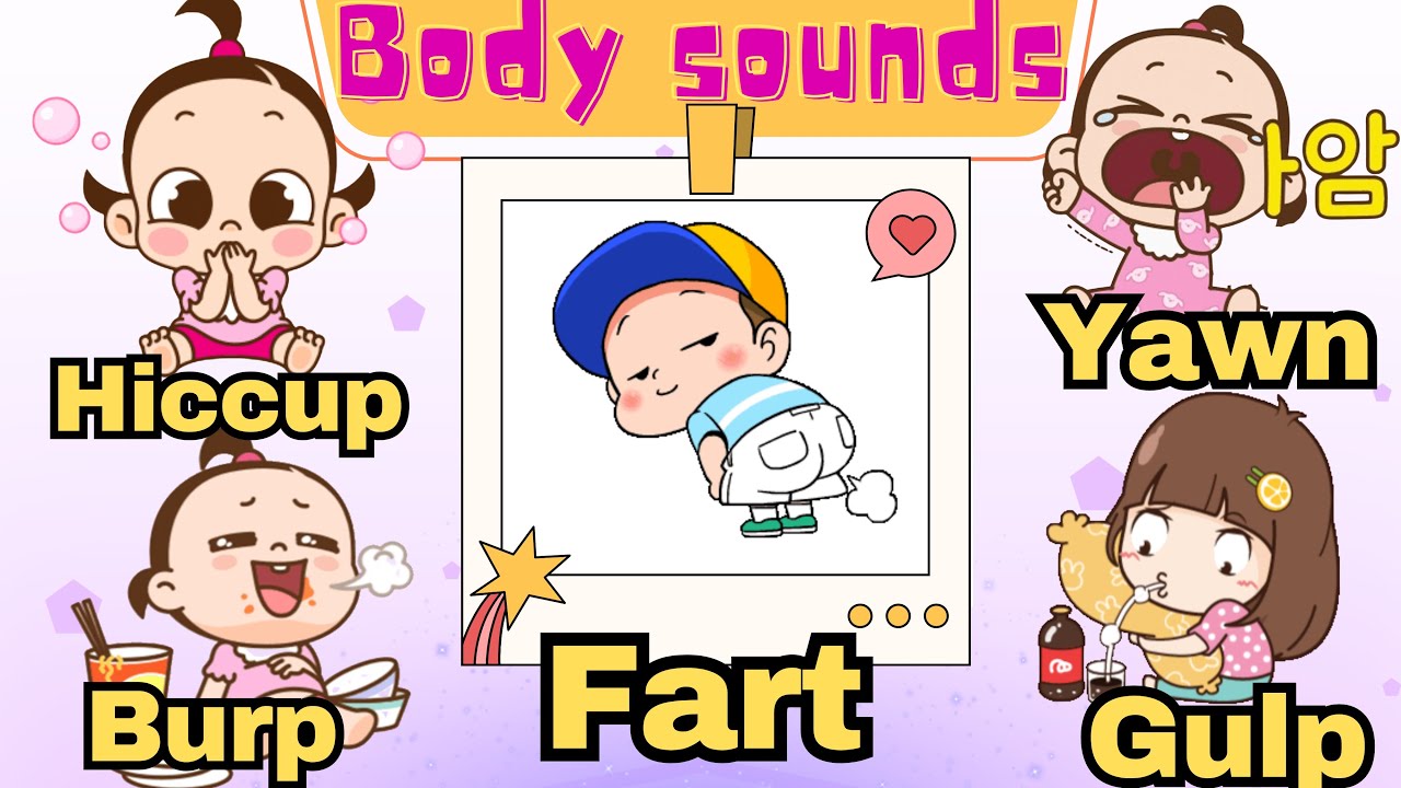 Body sounds in English | fun and easy vocabulary | listen and practice ...