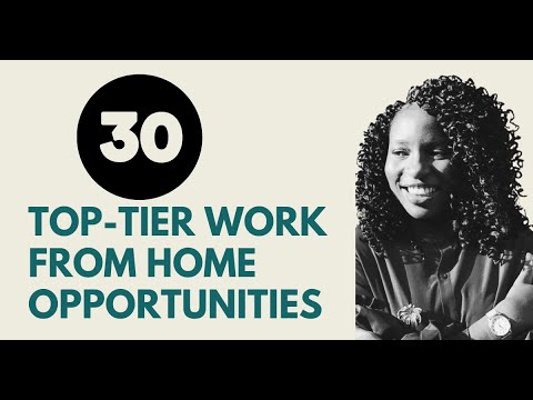 30 Top-Tier Work From Home Opportunities😲😲😲 - YouTube