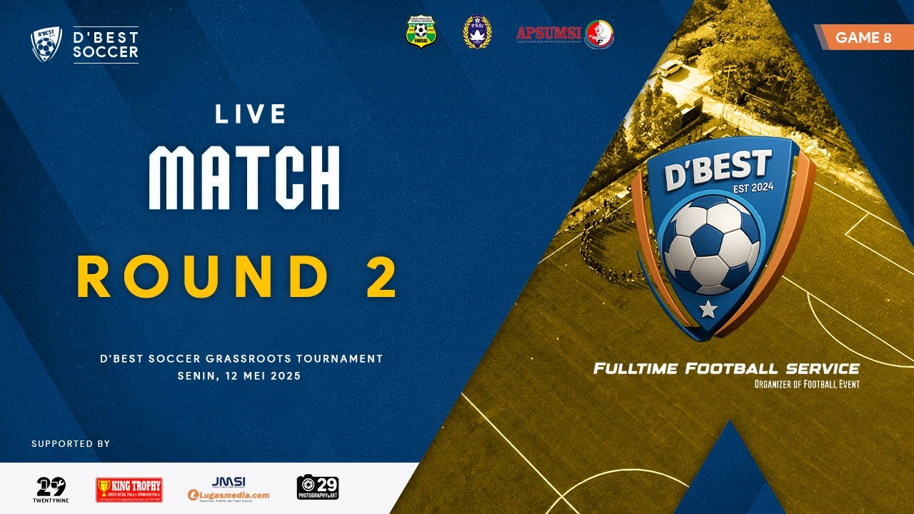 Game 8 - Round 2 (LIVE) | D'Best Soccer Grassroots Tournament 2025 ...