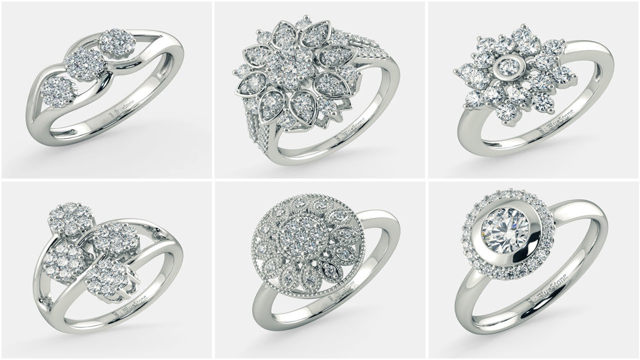 Designer Diamond Gold Ring Designs - YouTube