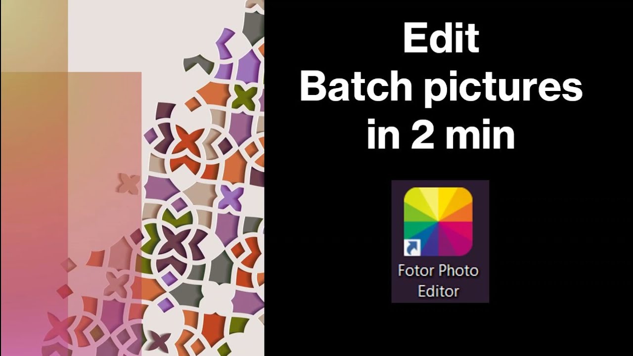 Batch Photo Editing in 2 minutes by free software - YouTube